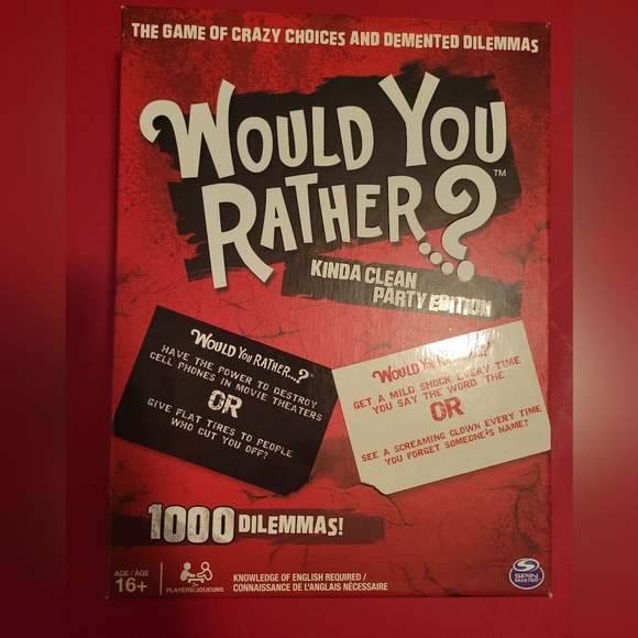 Spin Master | Games | Would You Rather Card Game | Poshmark
